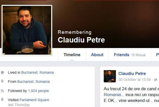 Ce a apărut pe paginile de Facebook ale lui Adrian Rugină şi Claudiu Petre, eroii de la Colectiv ...